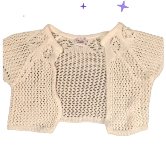Justice | Shirts & Tops | Beautiful Justice 8 Crochet Shrug | Poshmark